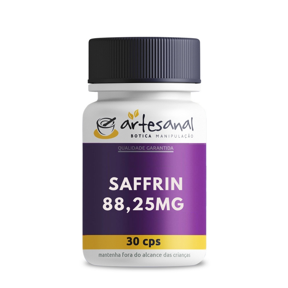 Saffrin 88,25mg - 30 Cápsulas - Artesanal Botica Manipulação